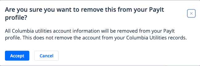 Remove a Utility Account on PayCoMo – PayCoMo